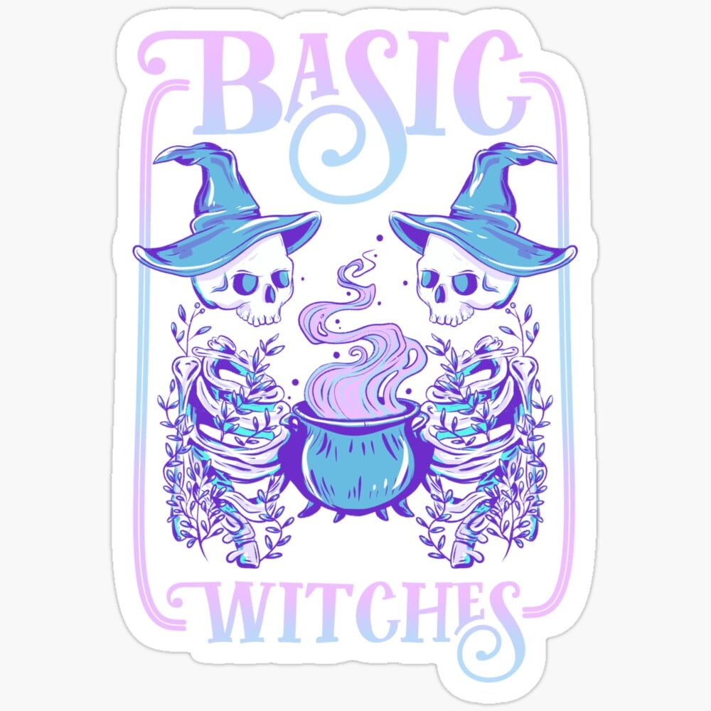 Basic Witches Sticker Phone Decal Water Bottle Stickers Car Decals ...