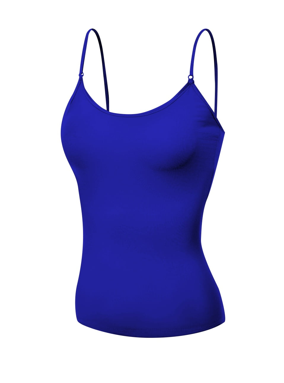 Basic Women Short Cami Built-In Shelf Bra - Royal, M - Walmart.com