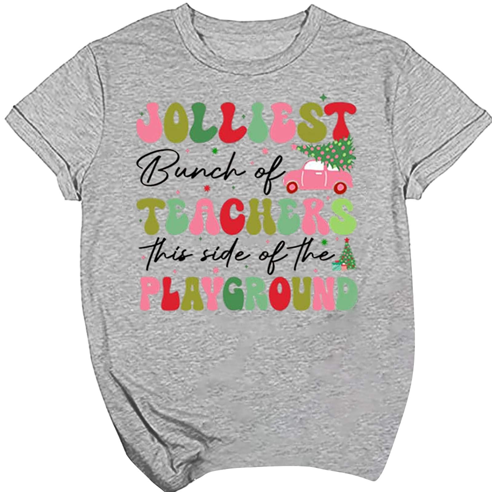 Basic Womens T Shirts Summer Tops 2025 Casual Graphic Printed Round ...