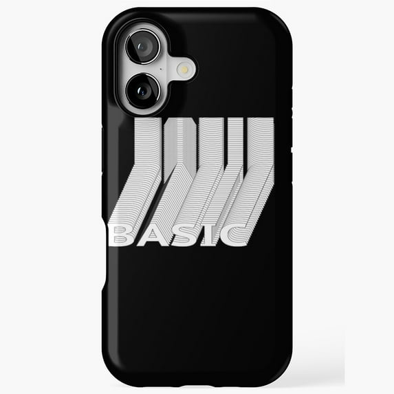 Basic Word Minimal Typography Bold Design Print iPhone Case 17 through ...