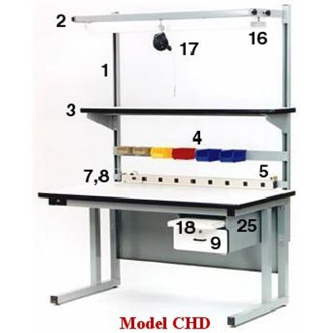 Basic Workstation Model Cantilever Heavy Duty Workbench, Stainless ...