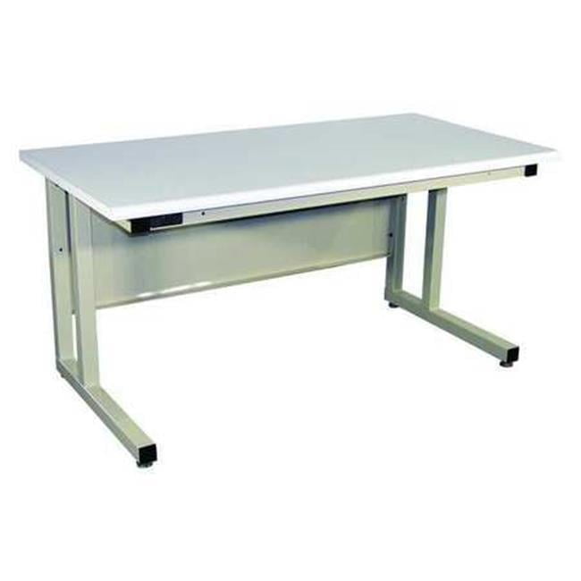 Basic Workstation Model Cantilever Heavy Duty Workbench, White Plastic ...
