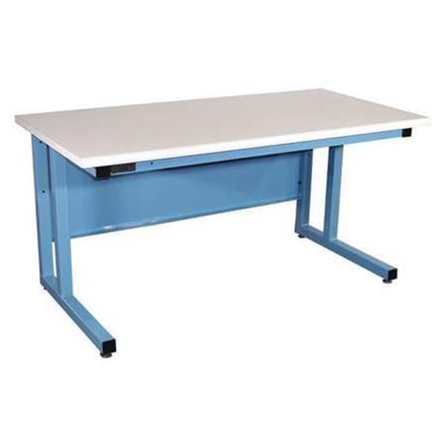 Basic Workstation Model Cantilever Heavy Duty Workbench, White Plastic ...