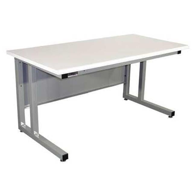 Basic Workstation Model Cantilever Heavy Duty Workbench, White Plastic ...