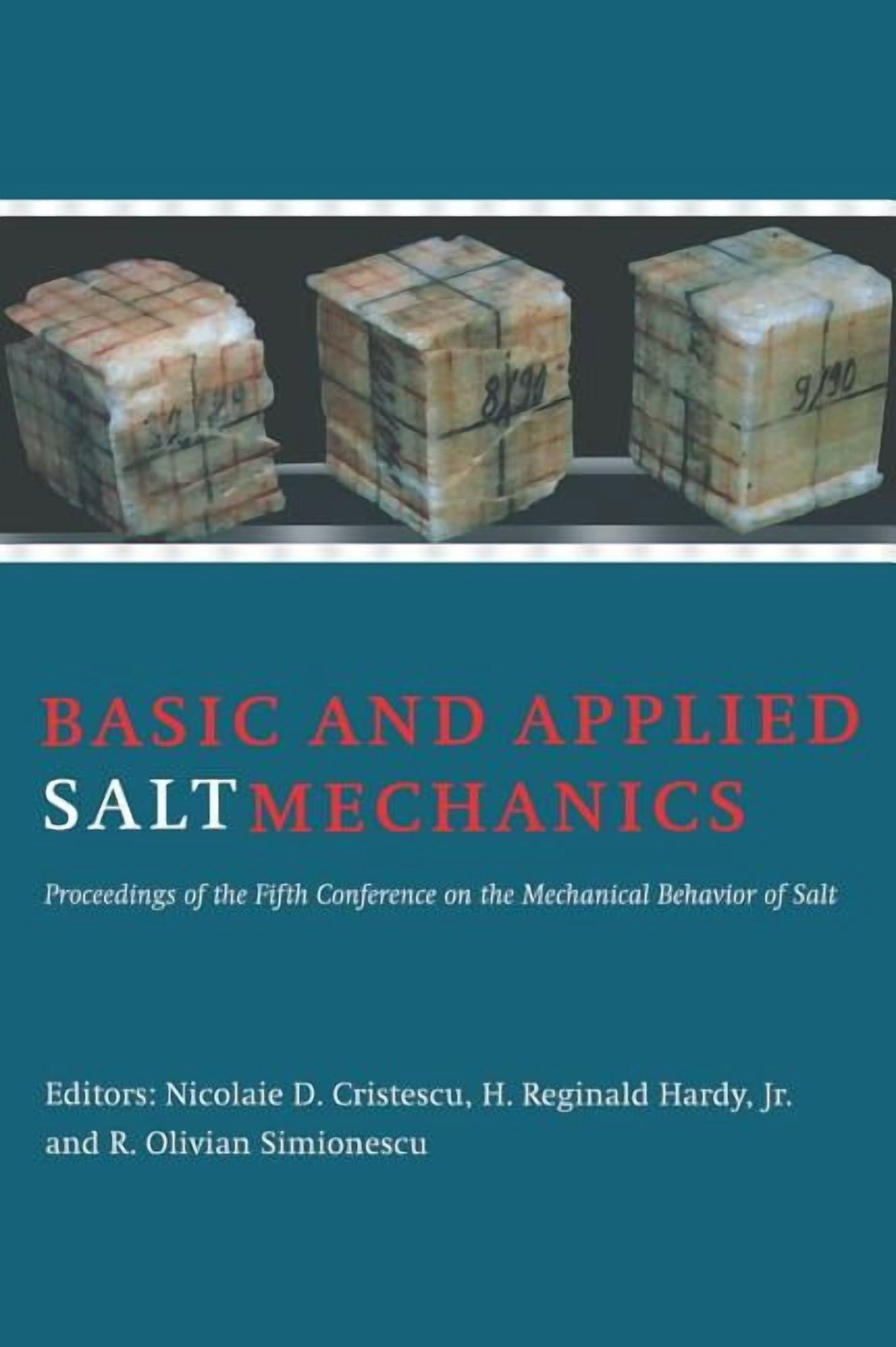 Basic and Applied Salt Mechanics: Proceedings of the 5th Conference on ...