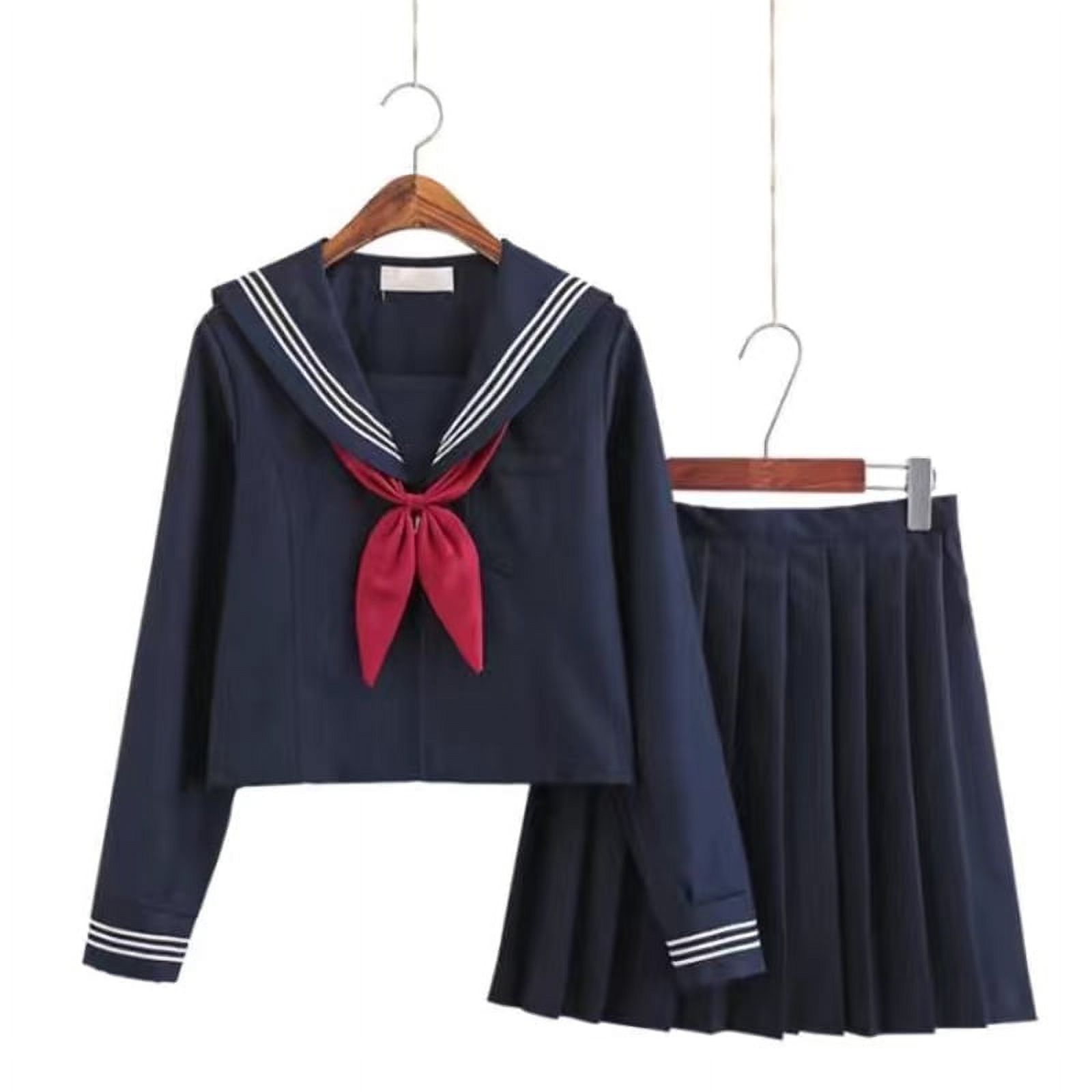 Basic style Japanese School Uniform College High School Girls Student ...