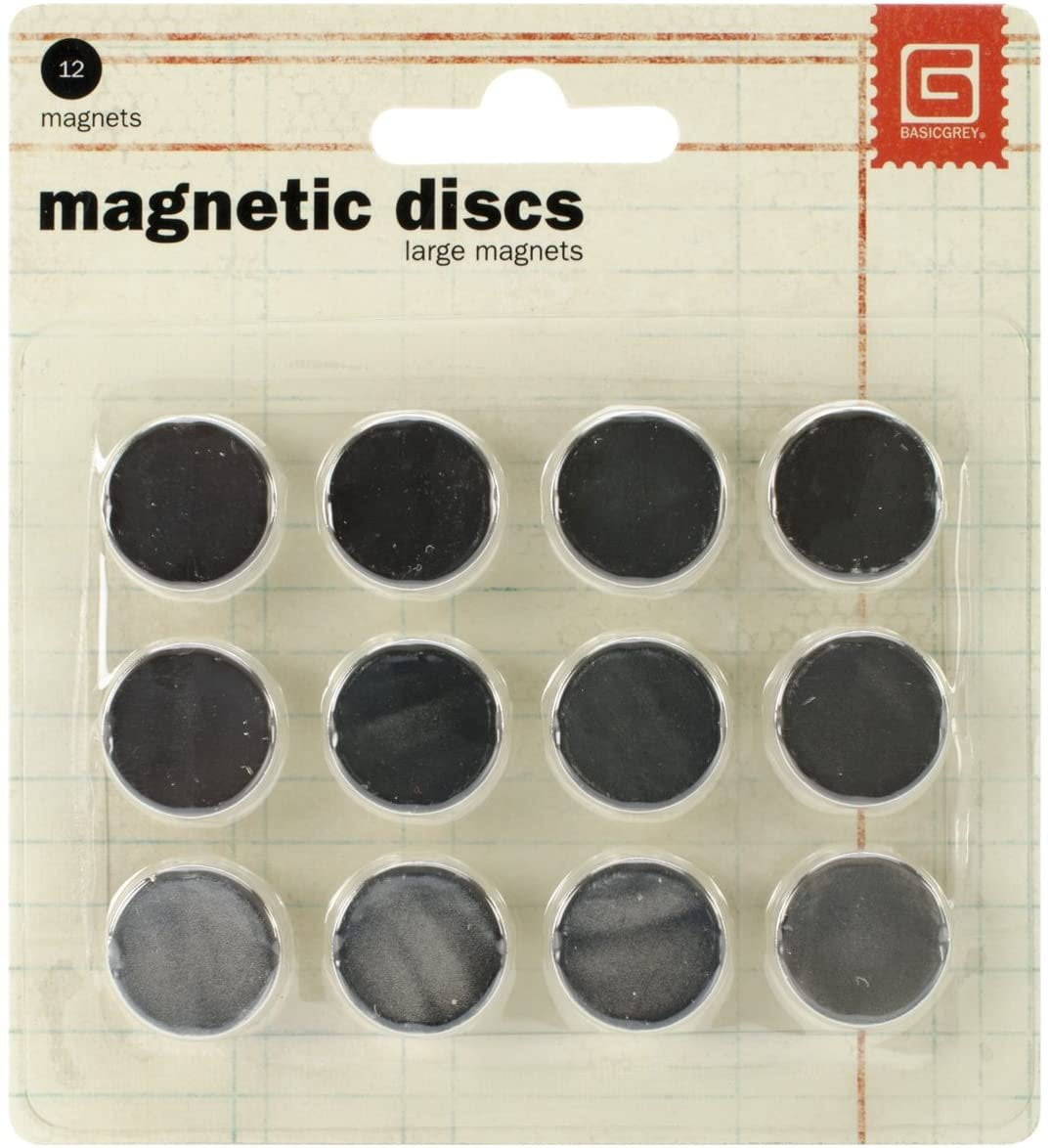 BasicGrey Magnetic Discs MET522 12 Pack - Walmart.com