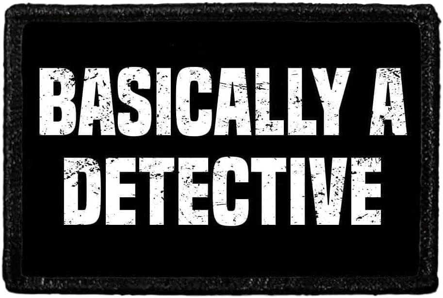 Basically A Detective | Hook and Loop Attach for Hats, Jeans, Vest ...