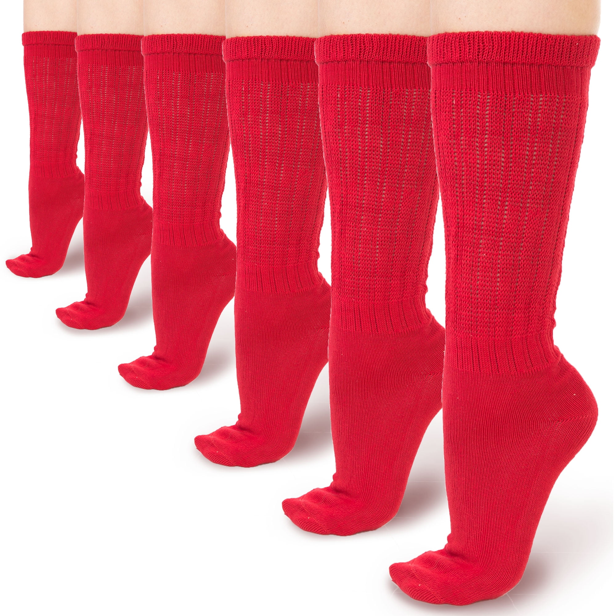 Basico Lightweight Slouchy socks for women | Red Slouch Socks for Girls ...
