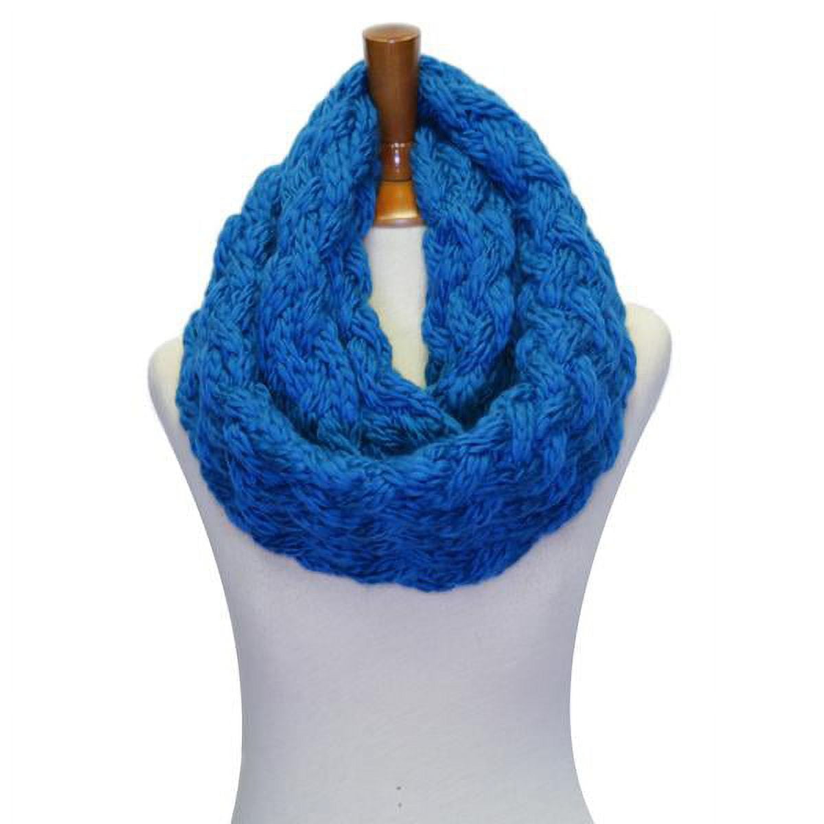 Basico Winter Infinity Blue Scarf for Women Girls Scarves for Women ...