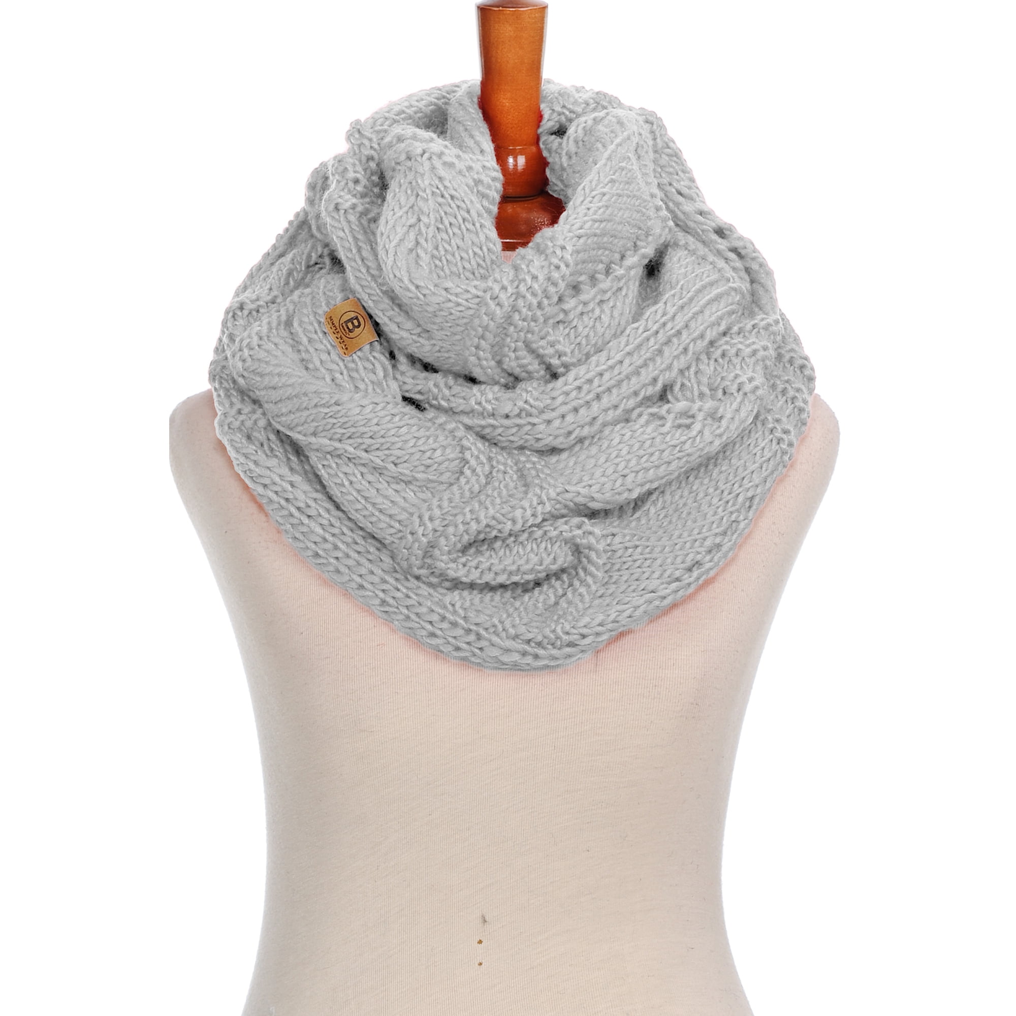 Basico Winter Infinity Scarf for women Warm Knitted Circle Loop Various ...
