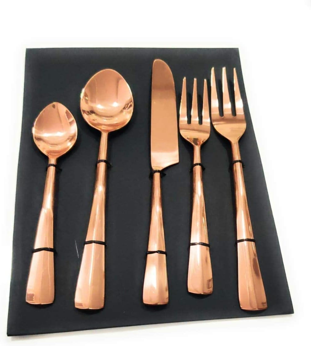 Basics 5-Piece Stainless Steel Crown Flatware Set, Service for 1 ...