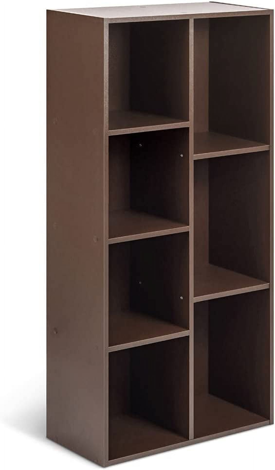Basics 7 Cube Organizer Bookcase, Storage Shelves, Book Shelf, Espresso ...
