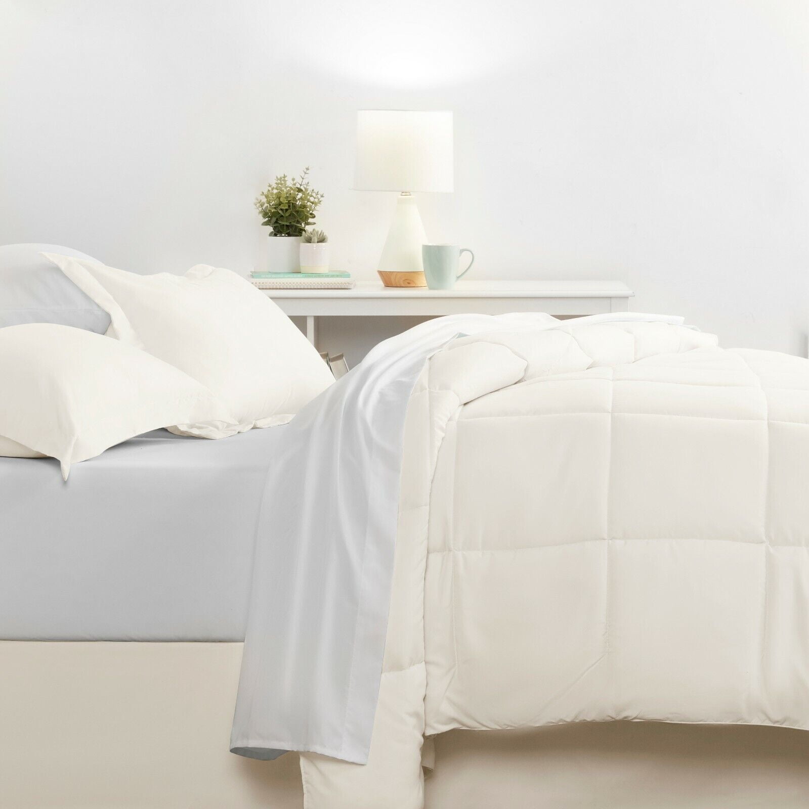 Basics 8PC Bedding Set Ultra Soft Hypoallergenic 8 Different Colors ...