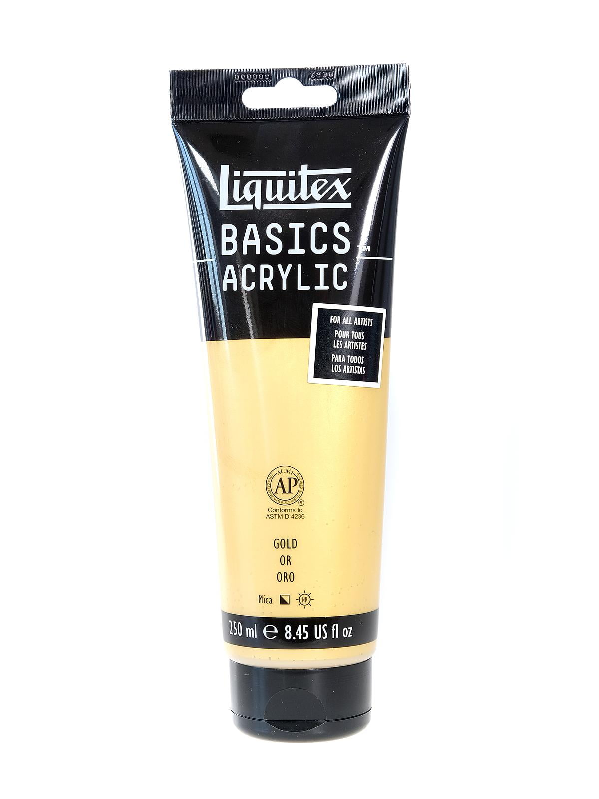 Basics Acrylics Colors gold, 8.5 oz., tube (pack of 3) - Walmart.com