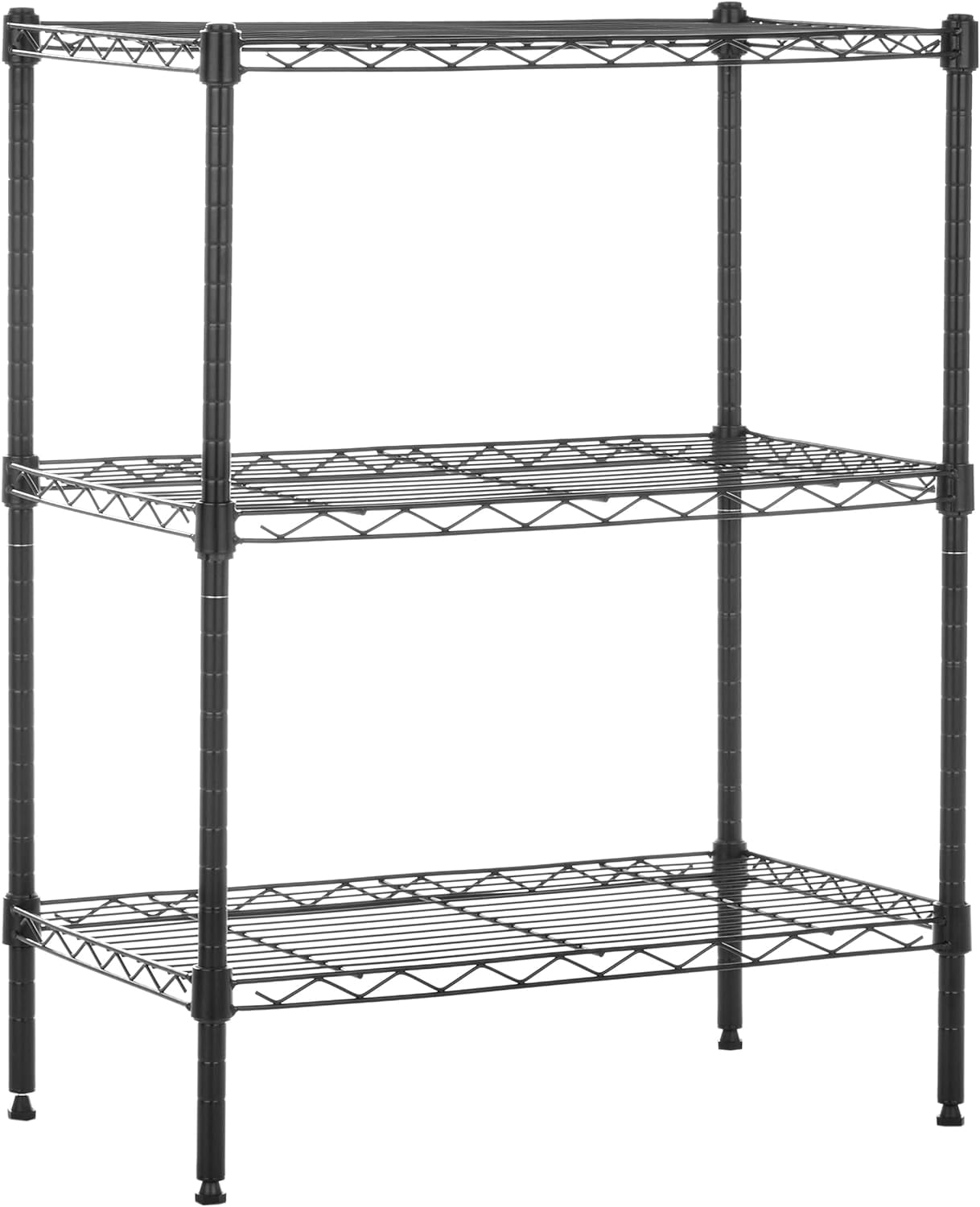 Basics Adjustable Heavy Duty Steel Wire Rack Storage Shelving Organizer ...