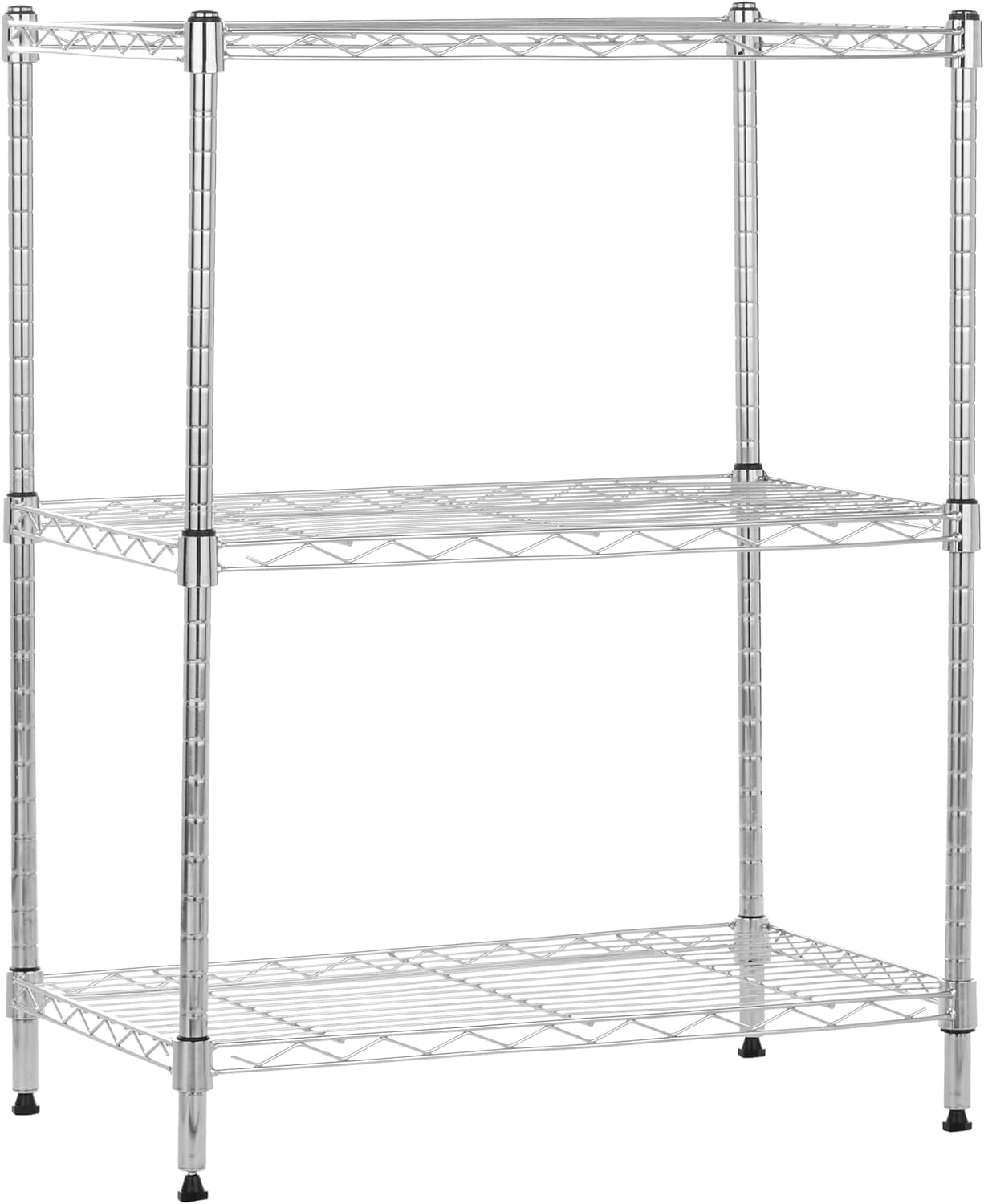 Basics Adjustable Heavy Duty Steel Wire Rack Storage Shelving Organizer ...