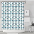 Basics Bathroom Shower Curtain, Water Resistant Fabric with Grommets ...