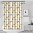 Basics Bathroom Shower Curtain, Water Resistant Fabric with Grommets ...
