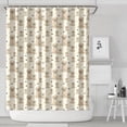 Basics Bathroom Shower Curtain, Water Resistant Fabric with Grommets ...