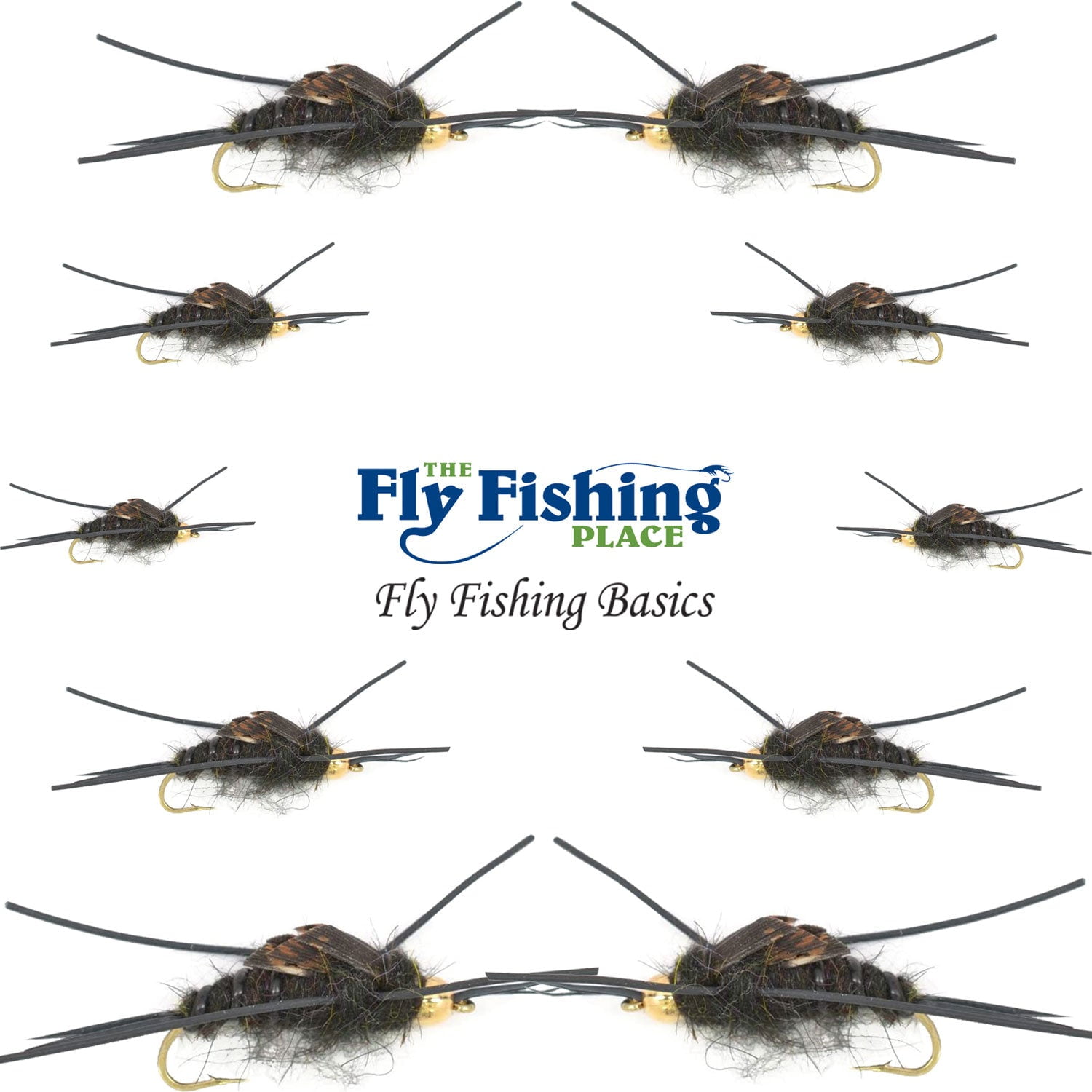 Basics Collection - Kaufmann's Black Stonefly Nymph Assortment - 10 ...
