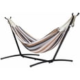 Basics Double 2 Person Heavy Duty Hammock with Space Saving Steel Stand ...