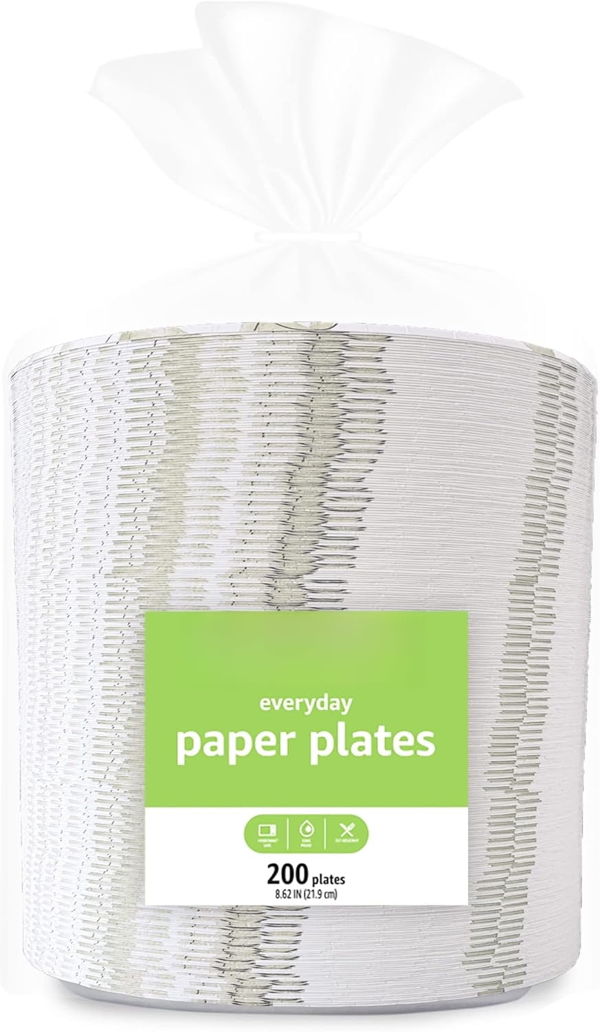 Basics Everyday Paper Plates, 8.62 Inch, Disposable - Walmart.com