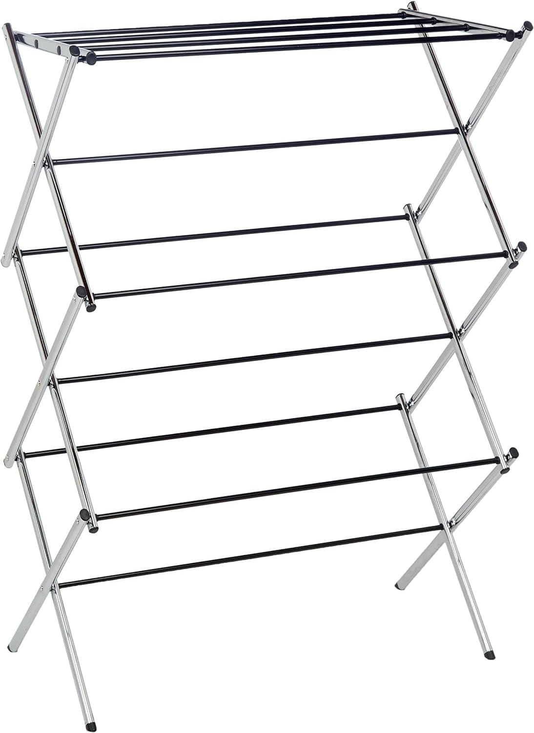 Basics Foldable Portable Laundry Rack for Air Drying Clothing, Indoor ...