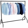 Basics Heavy Duty Rolling Garment Rack, Hanging Clothes Organizer Rail ...