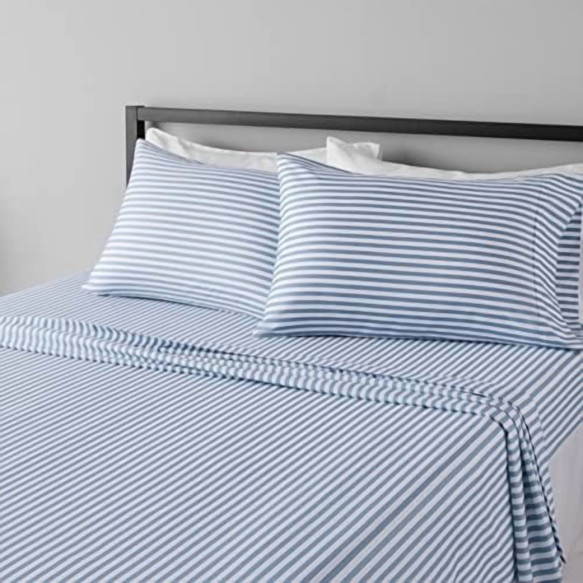 Basics Lightweight Super Soft Easy Care Microfiber 4 Piece Bed Sheet ...