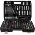 Basics Mechanic's Socket Tool Set, Socket Ratchet Box with Sockets and ...