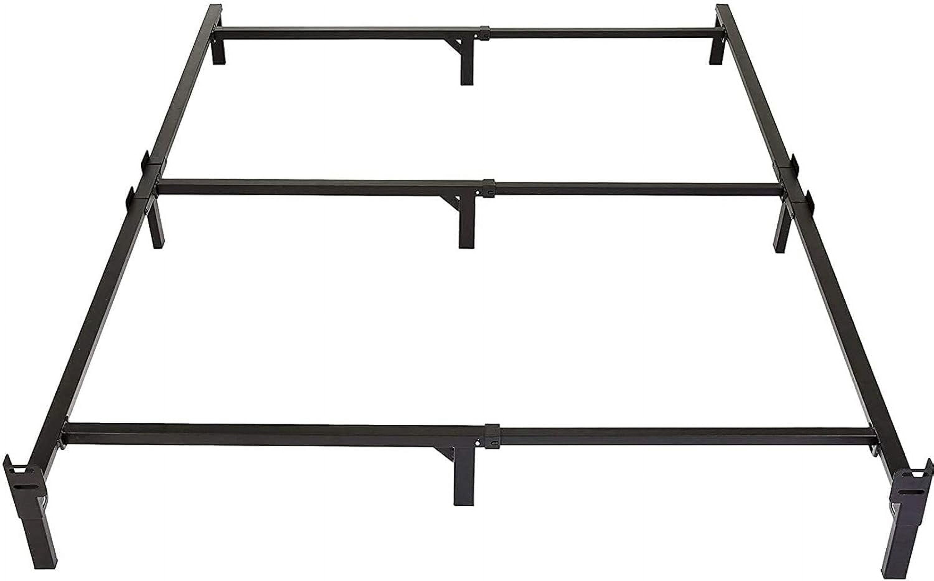 Basics Metal Bed Frame, 9-Leg Base for Box Spring and Mattress, Full ...