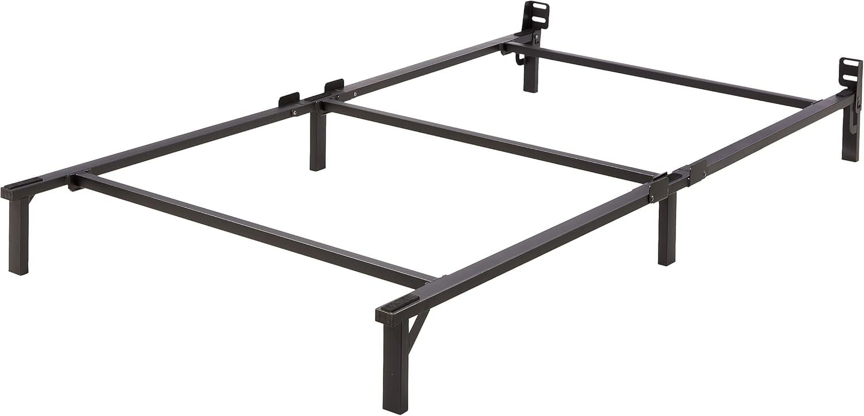 Basics Metal Bed Frame, 9-Leg Base for Box Spring and Mattress, King ...
