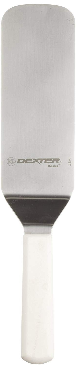 Basics P94856 8" x 3" White Cake Turner with Polypropylene Handle ...