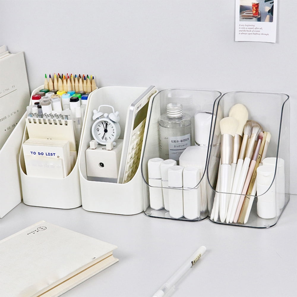 Basics Plastic Desk Organizer Stackable Organizer Baskets for Kitchen ...