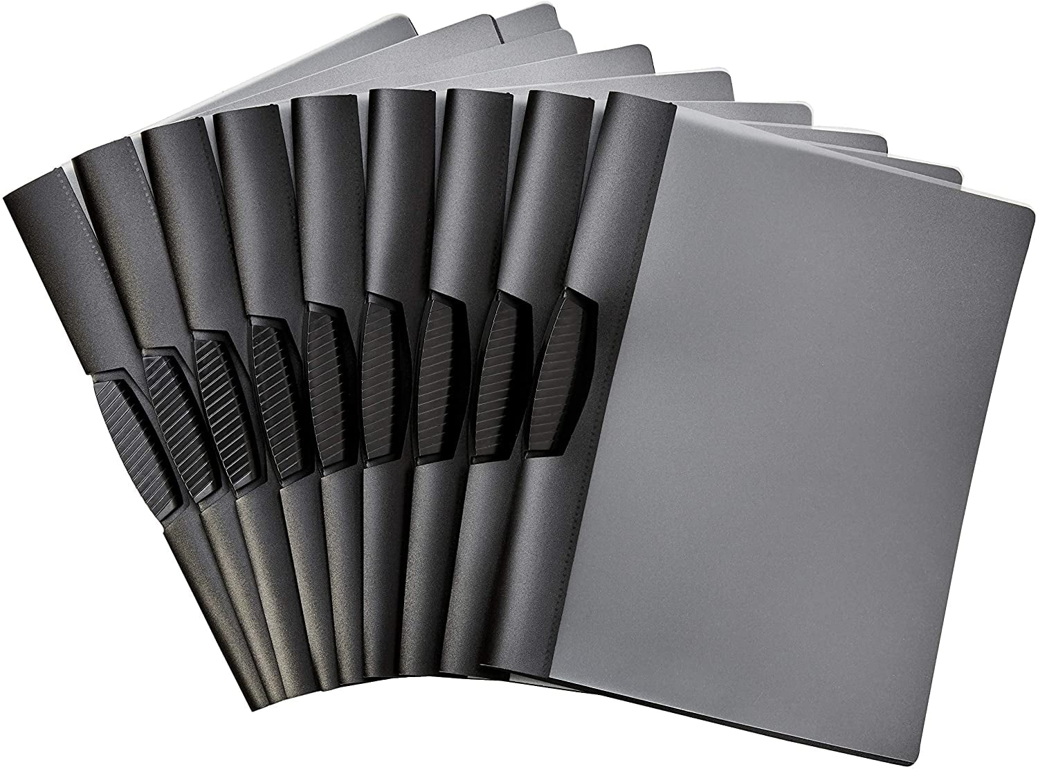 Basics Report Covers with Clip, Clear Front Presentation Folders, 9 x ...