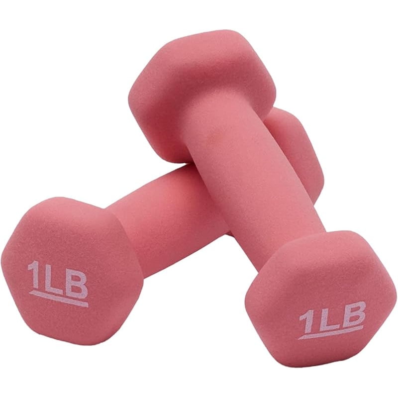 Basics Series Neoprene Dumbbells - Light Hand Weights for Toning ...