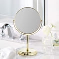 Basics Tabletop Magnifying Mount Vanity Round Mirror, 1X/5X ...