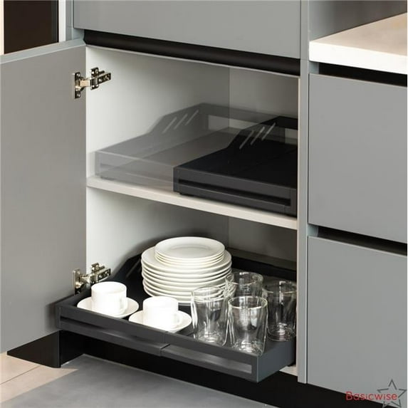 Basicwise QI004859.BK-M Basicwise Expandable Deep Drawer Organizer ...