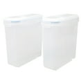 Basicwise Set of 2 Large BPA-Free Plastic Food Cereal Containers ...