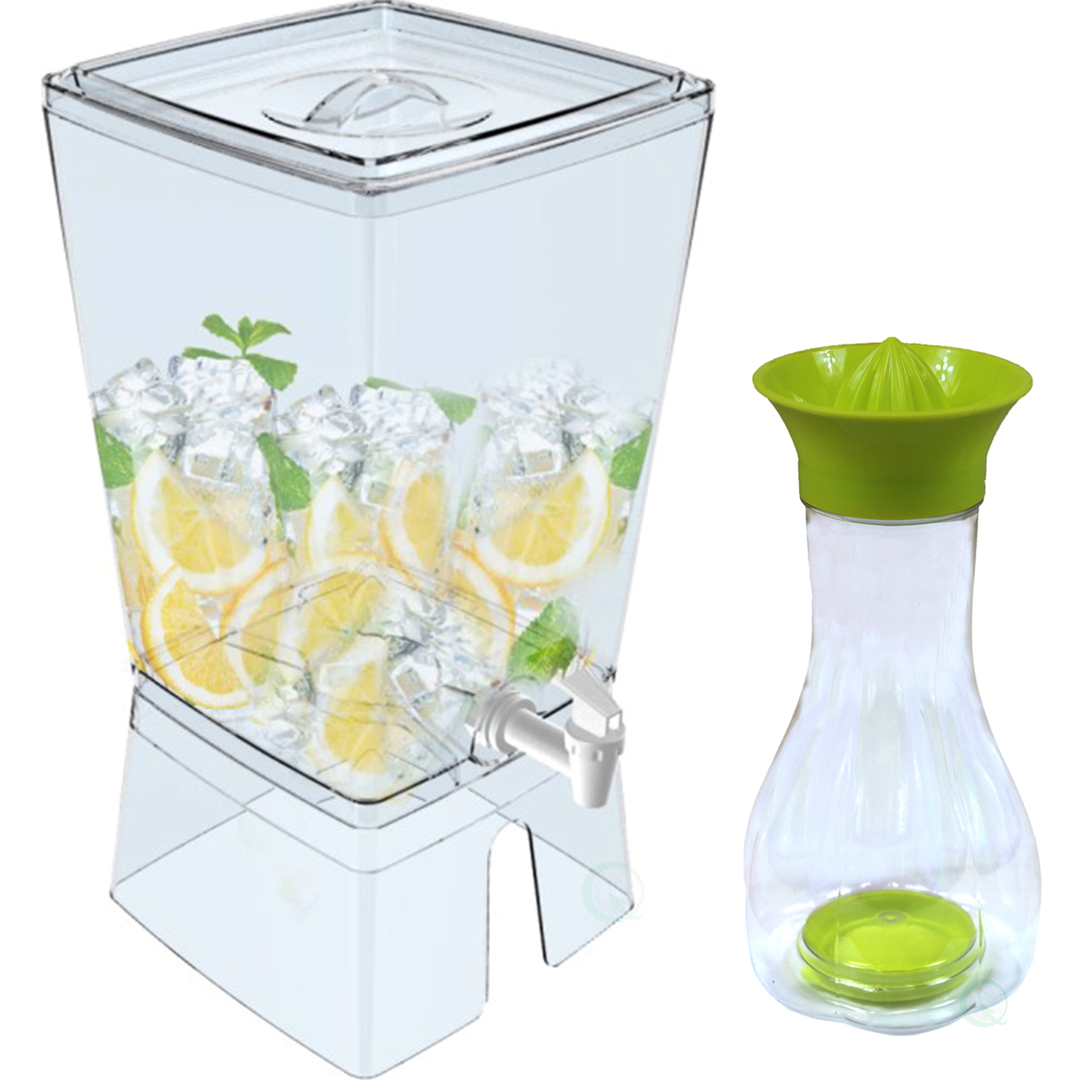 Basicwise Stackable Juice And Water Beverage Dispenser, 2.5 Gallon ...