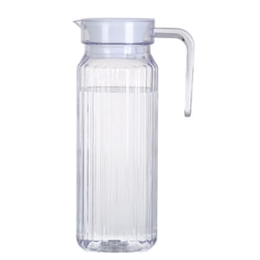 Amici Home Igloo Quadra Glass Pitcher with Twist Lid, 34 Oz Clear Drink ...