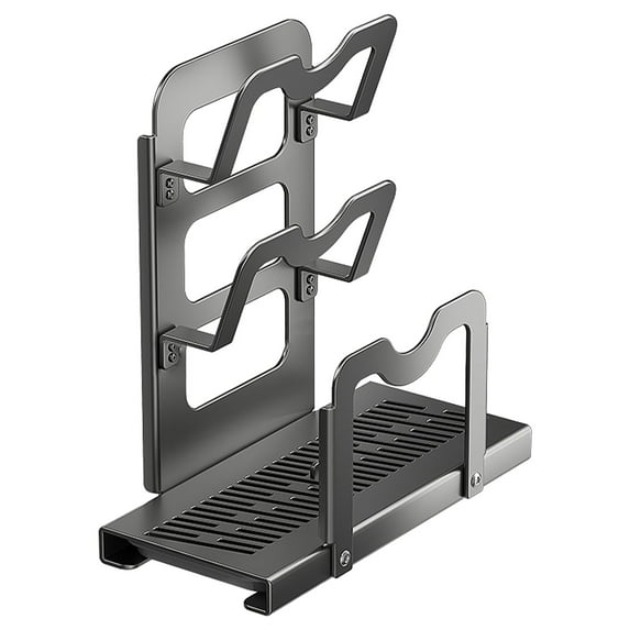 Basiess Pot Lid Holder and Spoon Rest, Countertop Pot Lid Storage Rack ...