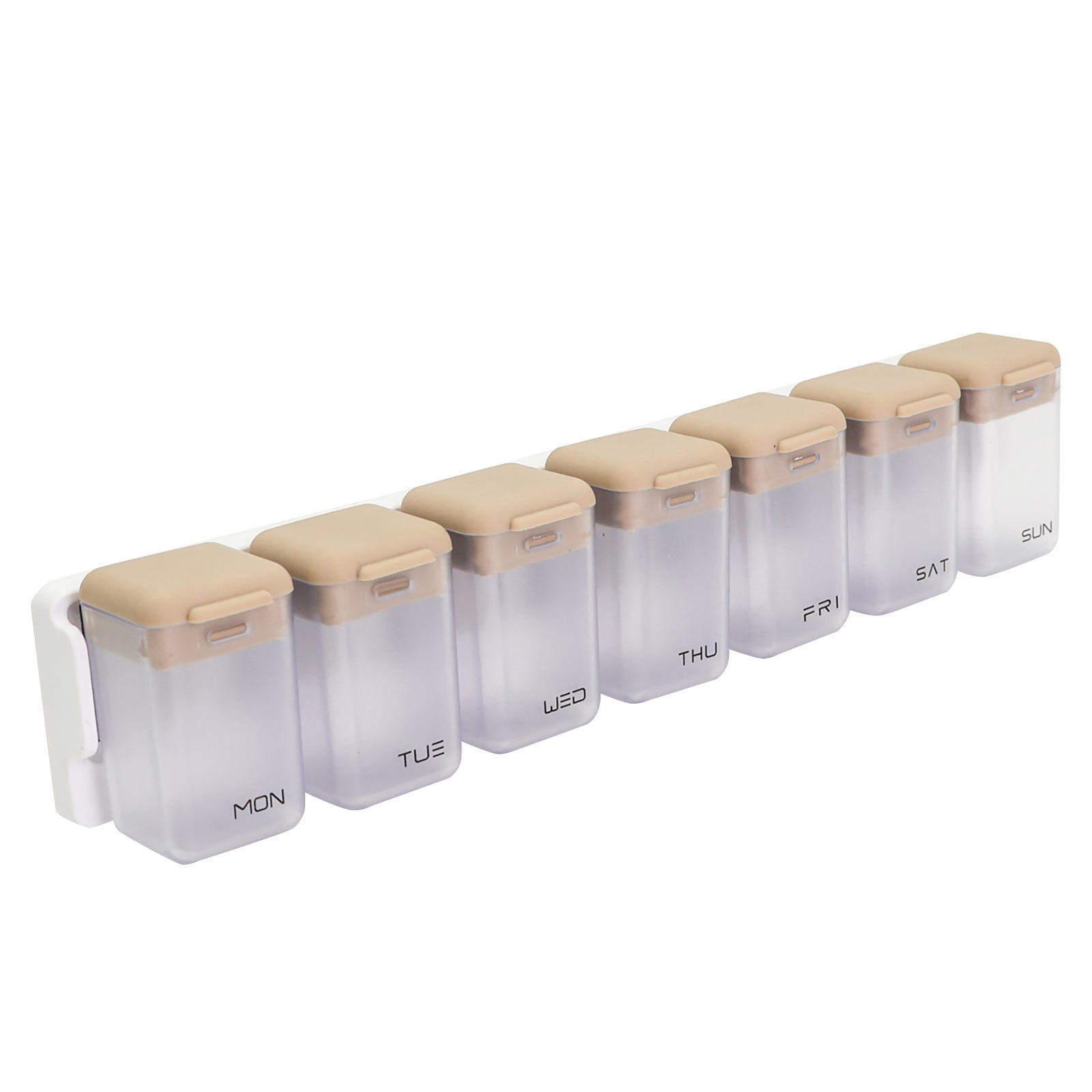 Basiess Storage Box, Magnetic 7-Day Pill Organizer - Compact Medication ...