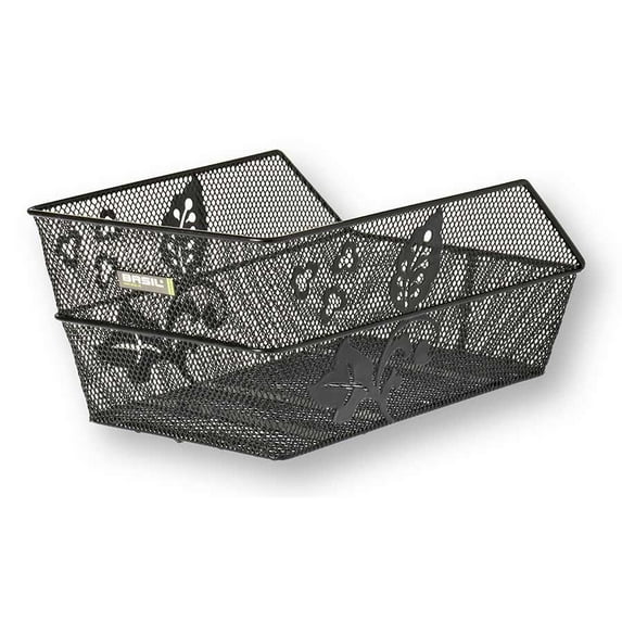 Basil Cento Flower Rear Basket 11175 Black - 11175 - Walmart.com