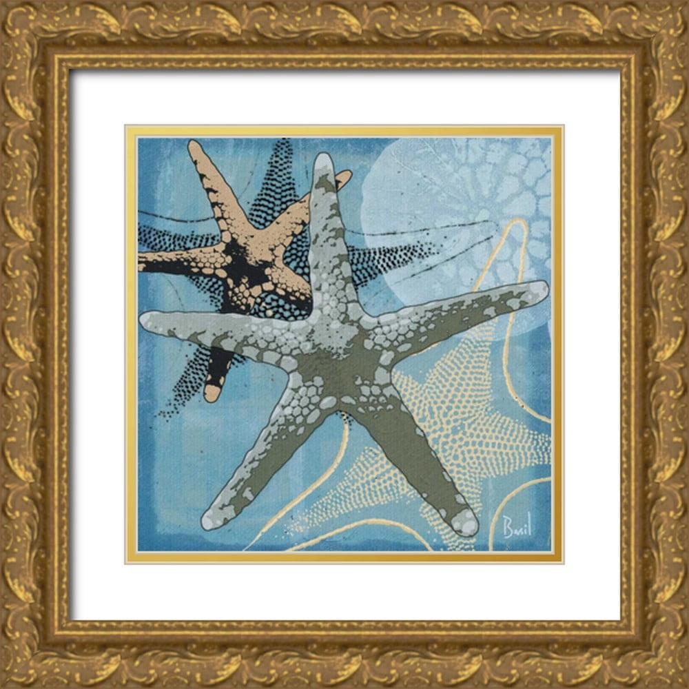 Basil, Jason 26x26 Gold Ornate Wood Framed with Double Matting Museum ...