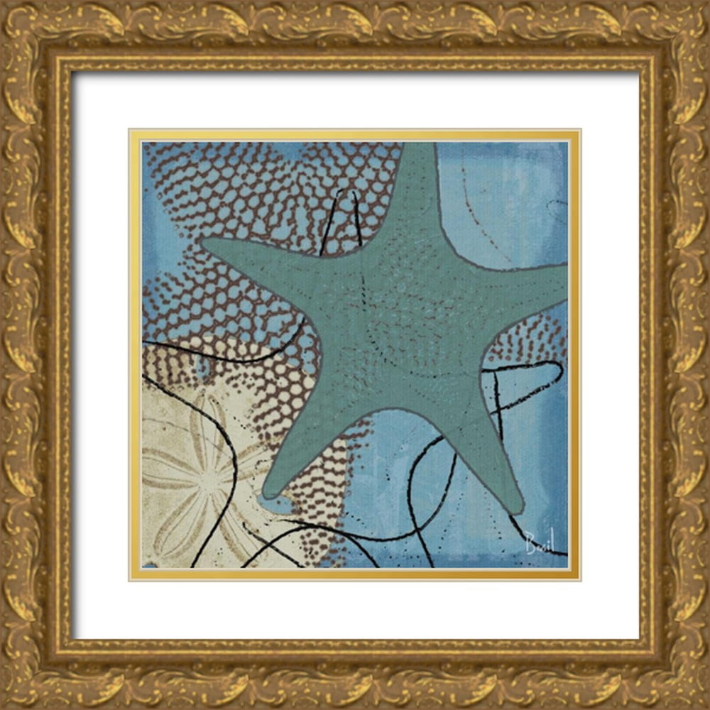 Basil, Jason 26x26 Gold Ornate Wood Framed with Double Matting Museum ...