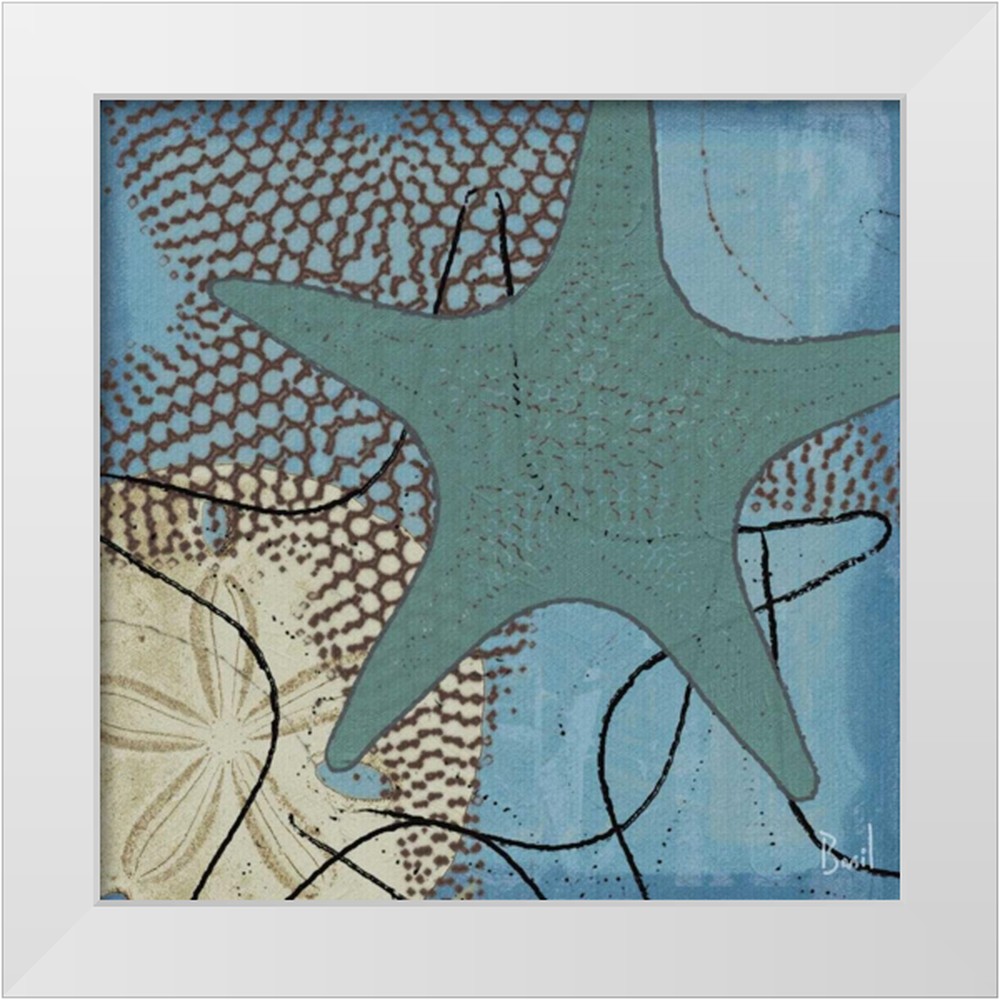 Basil, Jason 26x26 White Modern Wood Framed Museum Art Print Titled ...