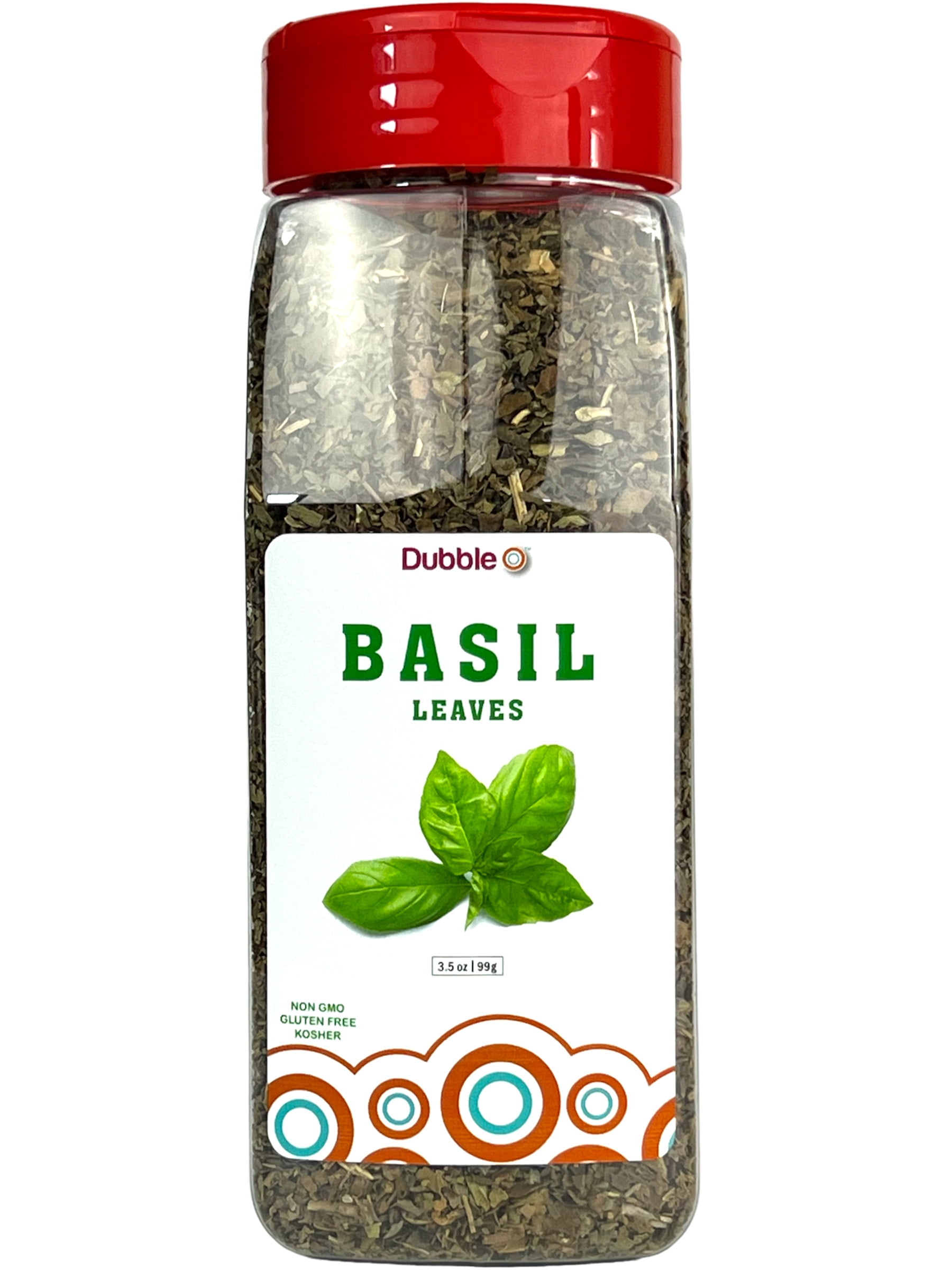 Dubble O Dried Basil Leaves, 3.5 oz, Non-GMO, Kosher, Halal, Gluten ...