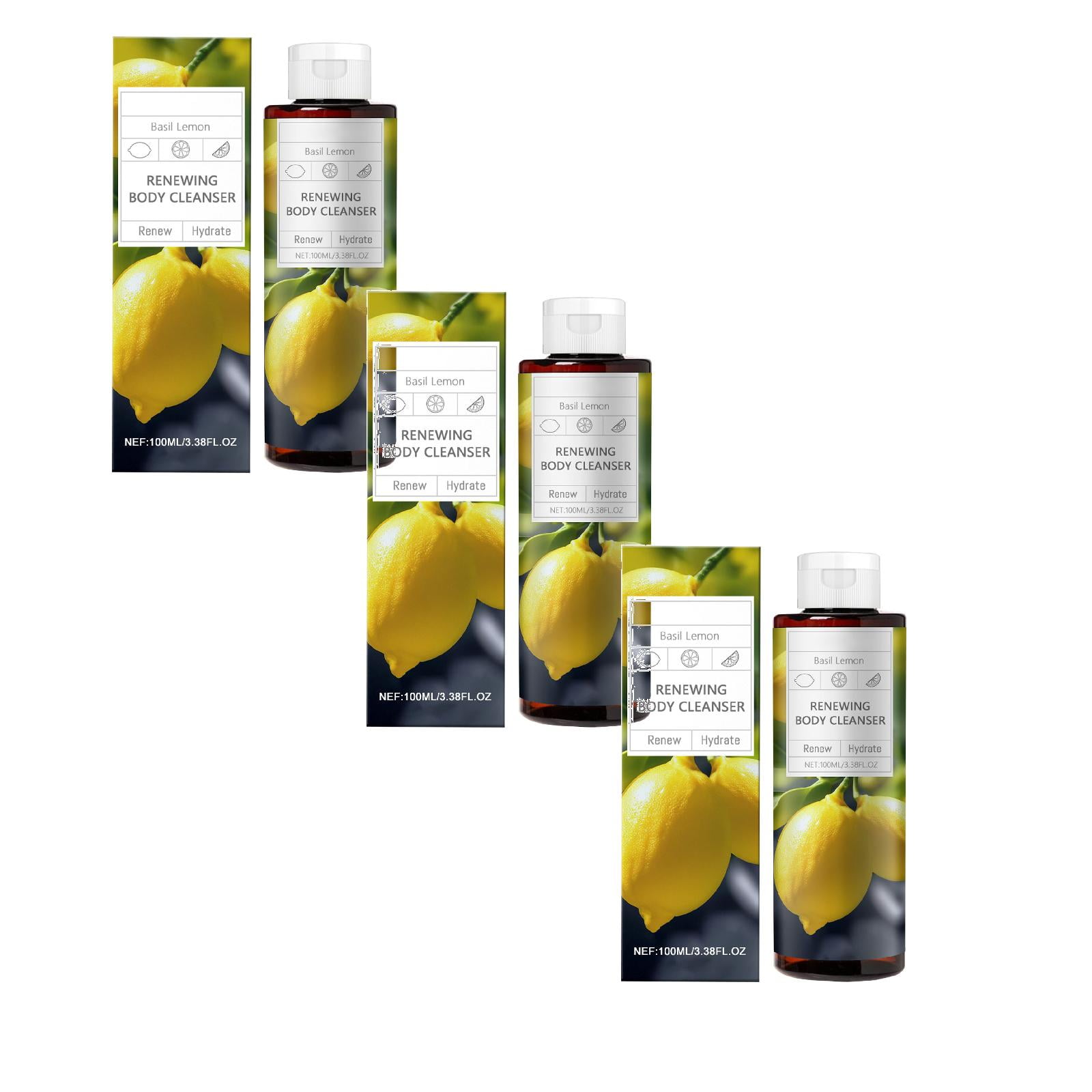 Basil Lemon Body Wash Fresh And Rejuvenating Fragrance Body Wash ...